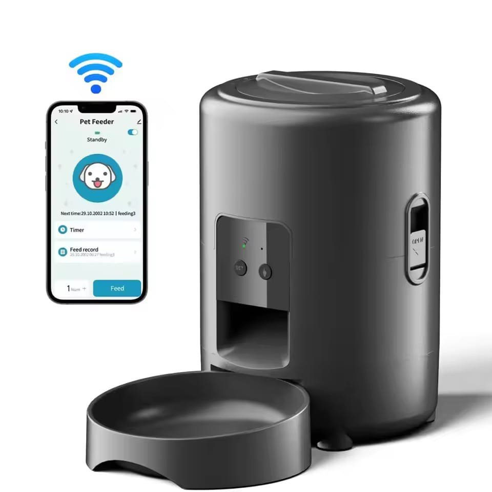 Automatic Pet Feeder Smart APP Control 2L Dry Food Dispenser ...